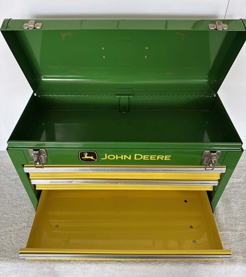 John Deere Tool Box 3 Drawer Portable Green And Yellow Nothing Runs ...