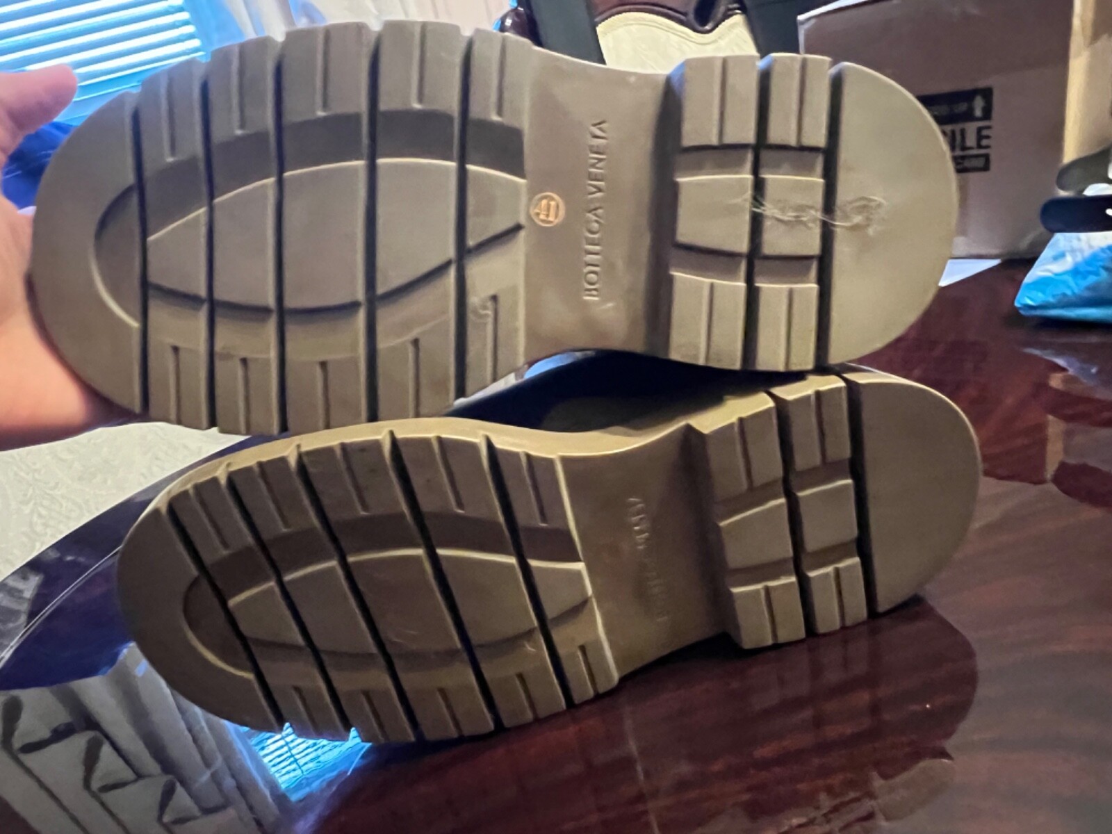 Bottega Veneta Tire Ankle Chelsea Boot Black/jute Sz. 41 (US 8) | eBay