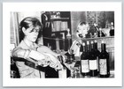 Postcard Artist Susan Sykes Drawings 1998 New York City Woman Bartender ...