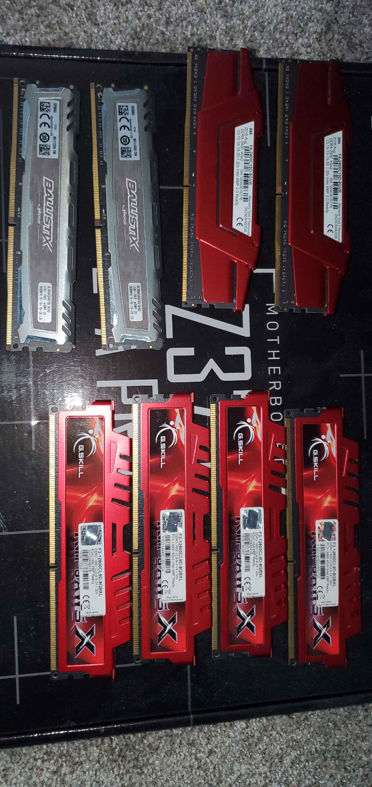 DDR4 and DDR3 RAM assortment (ddr4 2x4, 2x8, ddr3 4x4) | eBay