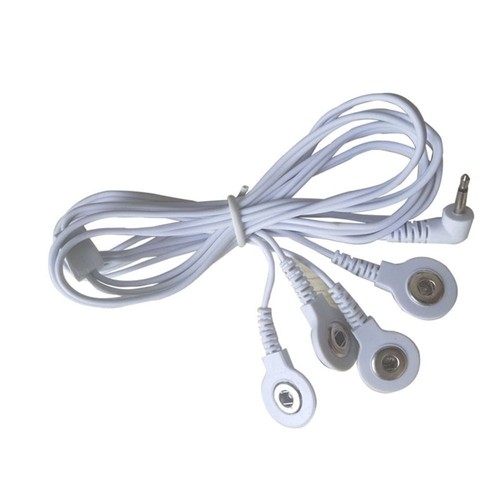 2.5mm Plug to 3.5mm Snap Electrode Wires Electric Massager 848510426855 ...