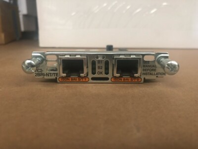 CISCO VIC2-2BRI-NT/TE 2-PORT BRI VOICE MODULE | eBay