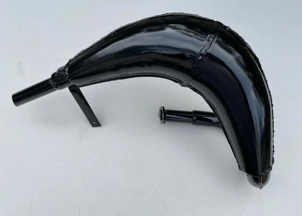 REAL WC80 MZ65 Style Pipe 80CC 66cc Exhaust Expansion Chamber High ...