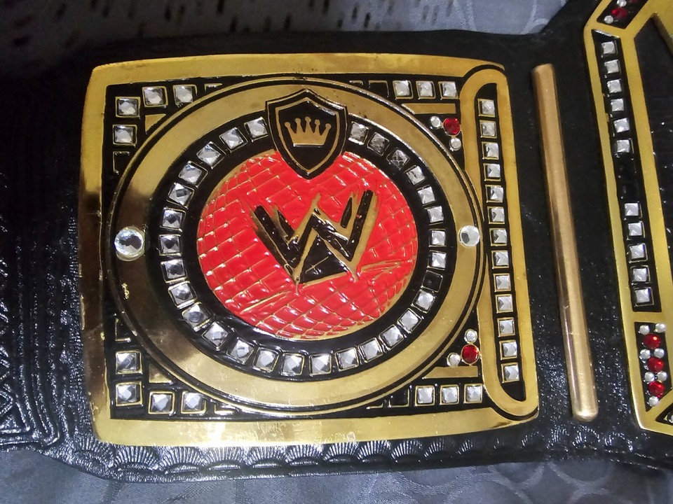 WWE Scratch Big Logo Championship Replica Title Belt V2 WWF WCW ECW AEW ...