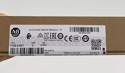 1756-EN2T Allen-Bradley 1756EN2T ControlLogix EtherNet/IP Module In Box ...