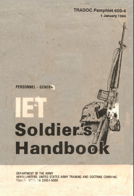 356 Page 1994 IET BASIC TRAINING SOLDIER'S MANUAL ARMY TESTING SMART on ...