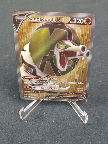 Pokemon TCG Sandaconda V 175/198 Chilling Reign Sword Shield Full Art ...