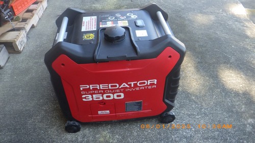 PREDATOR 3500 WATT SUPER QUIET INVERTER GENERATOR 59137, 212CC GAS E ...