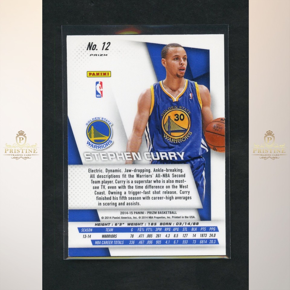 STEPHEN CURRY 2014-15 Panini Prizm #12 SP Variation Prizm 1A | eBay