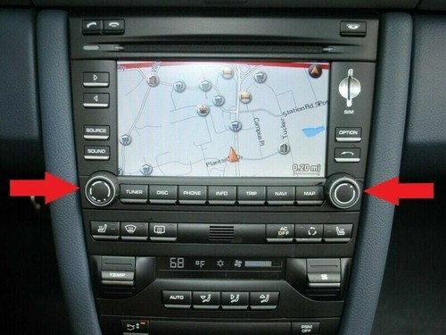 NEW GENUINE PORSCHE 997 987 PCM RADIO NAVIGATION VOLUME KNOB BUTTONS ...
