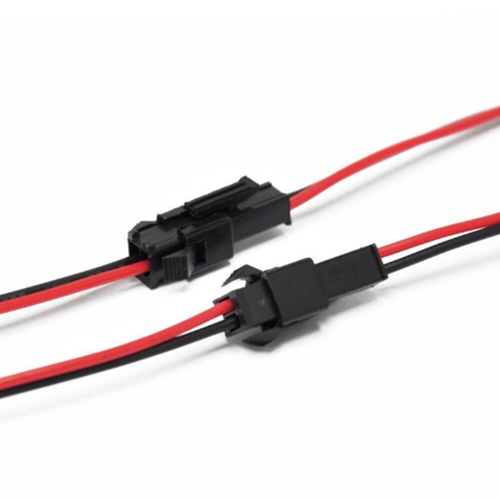2Pin 15cm Male&Female Connector Cable Wire terminal for LED Lights DIY ...