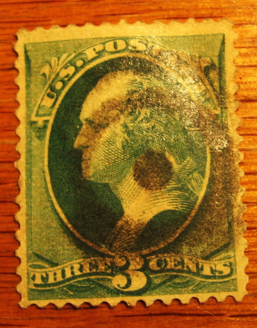 1870-71. George Washington 3 Cent Stamp Green Without Grill | eBay