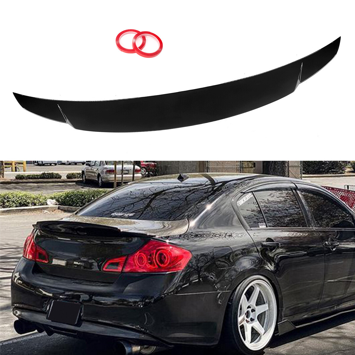 For 2007-2015 Infiniti G25 G35 G37 Q40 4 Door Sedan Glossy Black ...