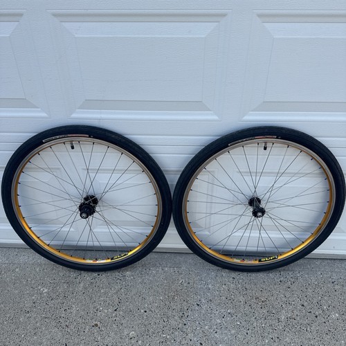 "Juego de ruedas MTB naranja Mavic X 517 bujes de diseño real vintage ...