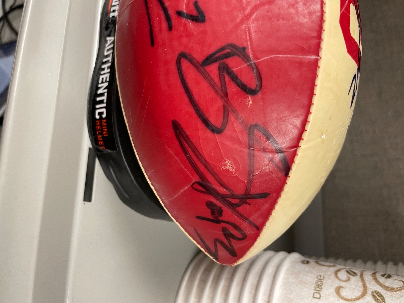 bob stoops signed football | eBay