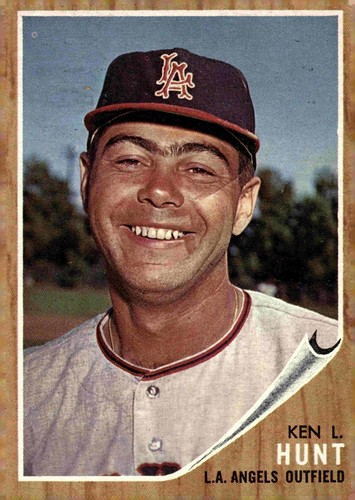 1962 Topps Ken L. Hunt #68 - Los Angeles Angels | eBay