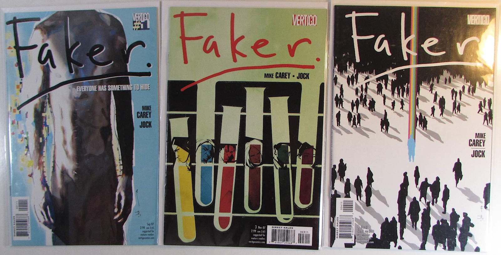 Faker Lot of 3 #1, 3, 4 Vertigo Comics (2007) NM 1st Print Comic Books ...