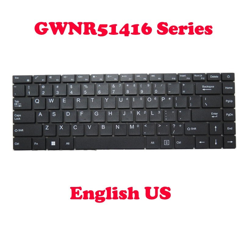 English Keyboard For Gateway GWNR51416-BK GWNR51416-BL GWNR51416-RD ...