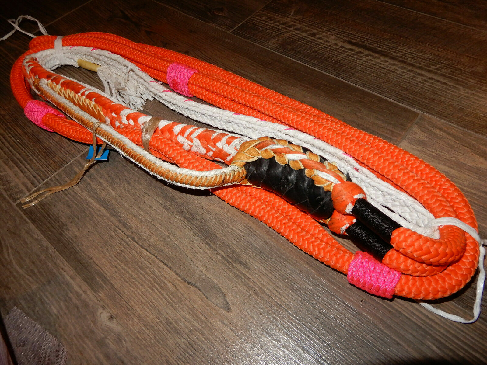 Bull rope Orange & White - Custom PRO 9/7 RH - EPT Bull Ropes Bull ...