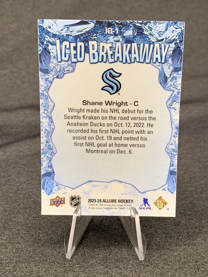 2023-24 Upper Deck Allure Shane Wright Iced Breakaway #IB-1 | eBay