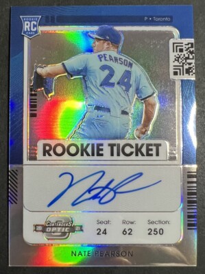 Nate Pearson 2021 Panini Contenders Optic Rookie Ticket Prizm Auto ...