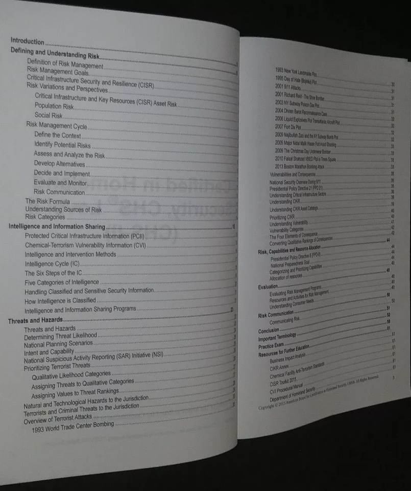 Study Guide for Certified in Homeland Security, Level II (2015, Paperback) 9780996760348| eBay