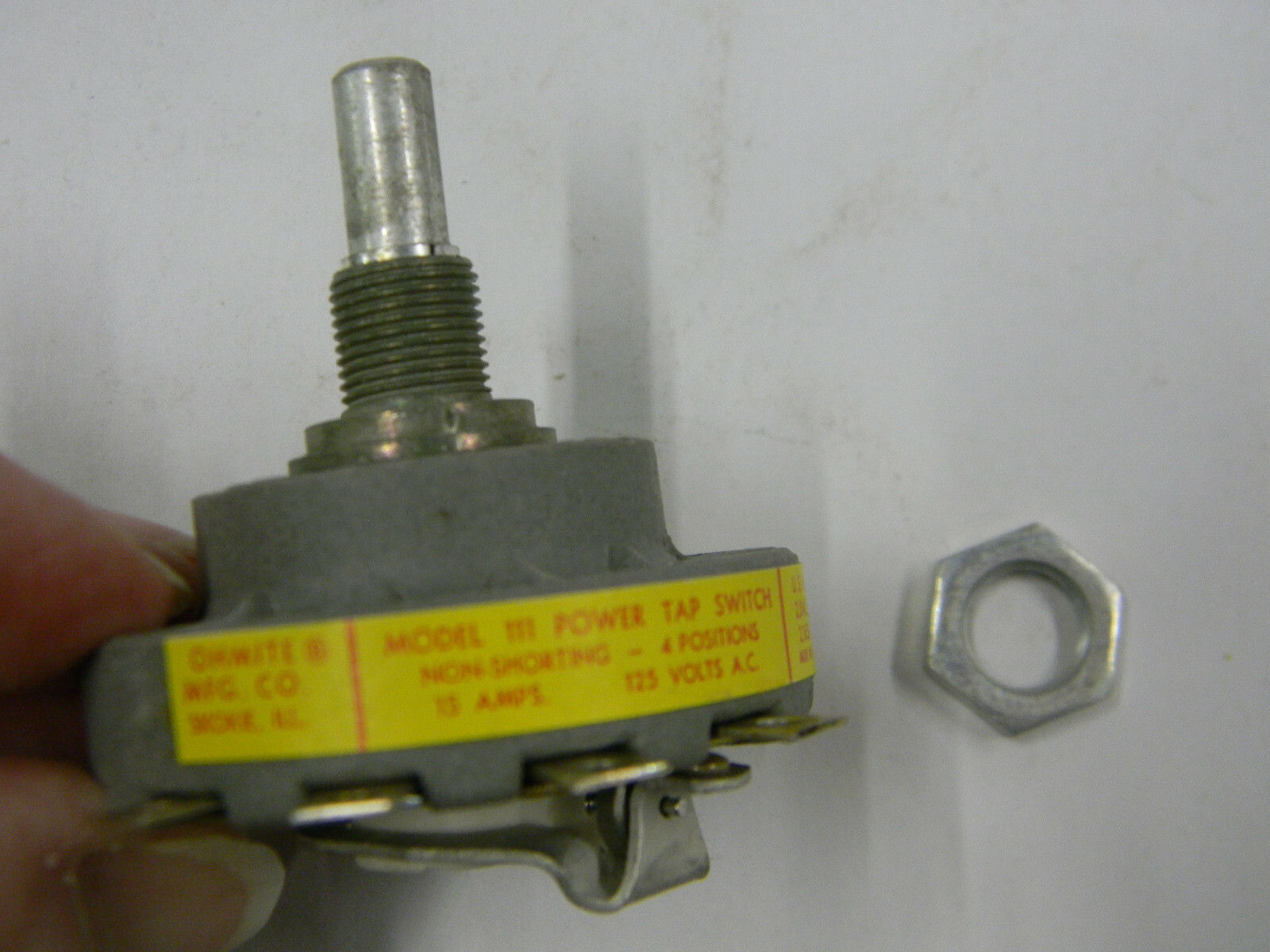 New Ohmite 111-4 Power Tap Switch 4 Positions 125 Vac 15 Amps P5 | eBay