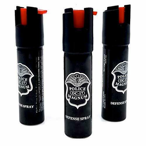 Police Magnum OC-17 Top Safety Pepper Sprayer, 0.75 oz - Pack of 3 for ...