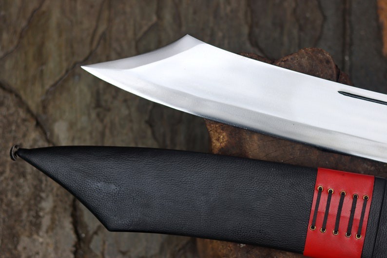 Custom Handmade Carbon Steel Blade Survival Machete Knife| Hunting ...