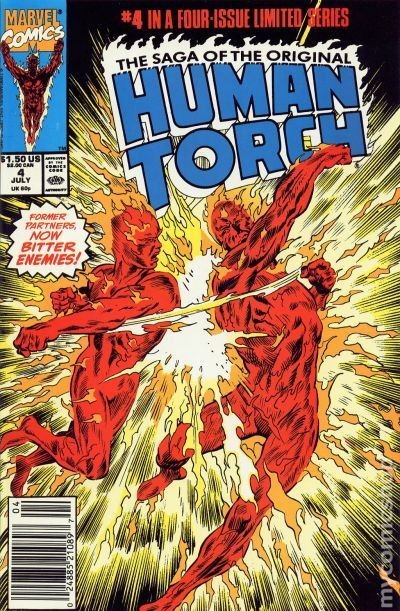 Saga of the Original Human Torch #4 VG 1990 Stock Image Low Grade | eBay