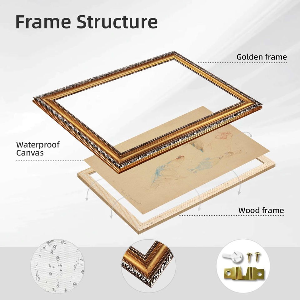 Farm Animals Sketch Wall Art Canvas Oil Paintings Reproduction | eBay