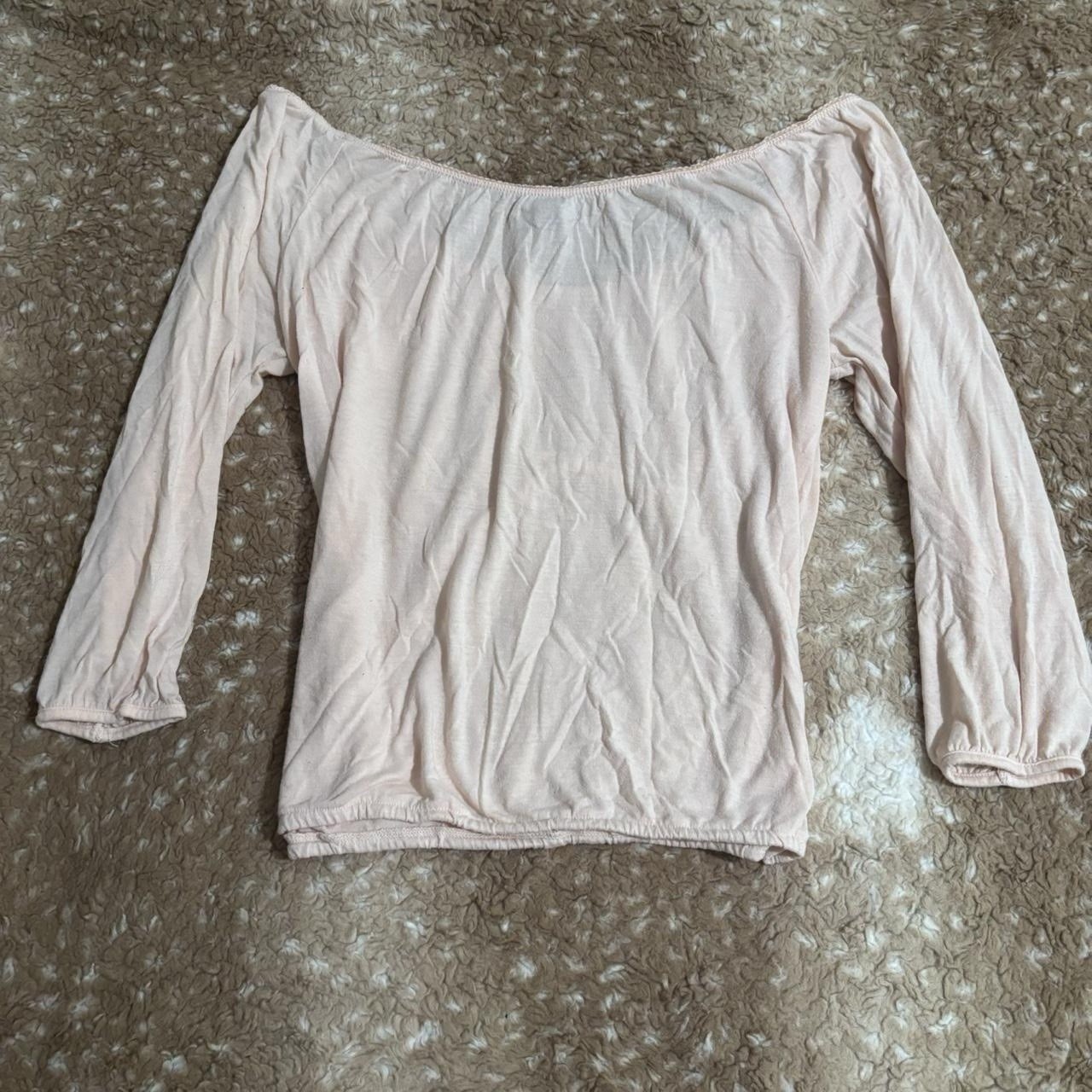 Vintage Y2K American Eagle Peach Off The Shoulder Prairie Girl Peasant ...