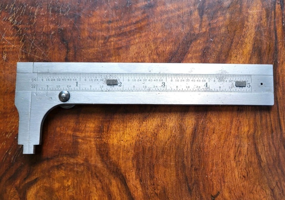 Vintage L. S. Starrett No. 425 6" Steel Pocket Slide Caliper USA | eBay