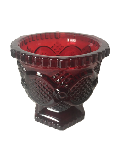 Avon Vintage 1876 Cape Cod Collection Ruby Red SUGAR BOWL | eBay