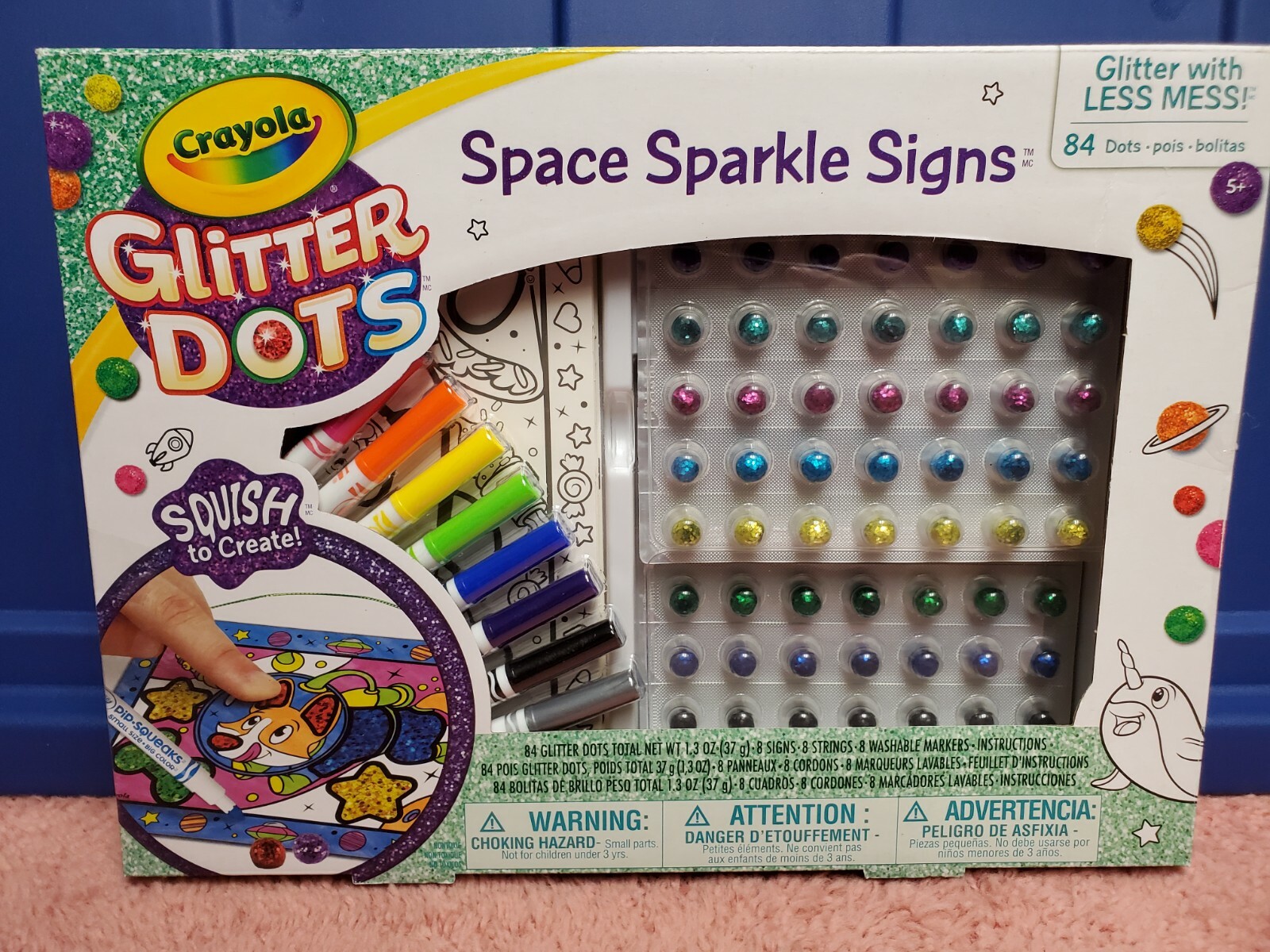 Crayola Glitter Dots Space Sparkle Signs 84 Dots 5 for sale online | eBay
