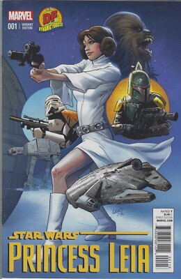 STAR WARS PRINCESS LEIA NO.001 MARVEL VARIANT EDITION DF 5000 COPIES W ...