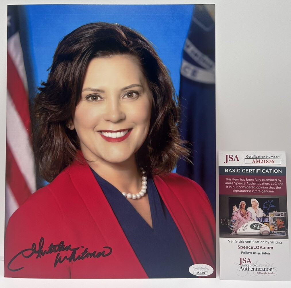 Gretchen Whitmer Signed 8x10 Photo Autographed Michigan Governor JSA ...