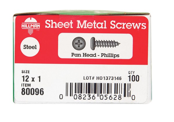 Hillman Fastener Corp 12x1 Sheet Metal Screw 80096 for sale online | eBay