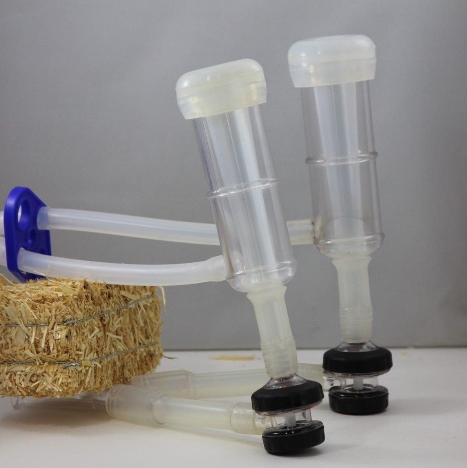 Milking Cluster for goat milker with silicone liners automatic valves ...