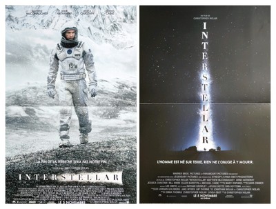 Affiche cinéma " INTERSTELLAR" lot de 2 modèles/40x60cm | eBay