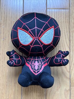 TY Beanie Babies 6" Marvel Miles Morales Spider-Man Bean Plush Black ...