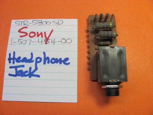 SONY 1-507-454-00 HEADPHONE JACK STR-5800SD STR-6800SD RECEIVER | eBay