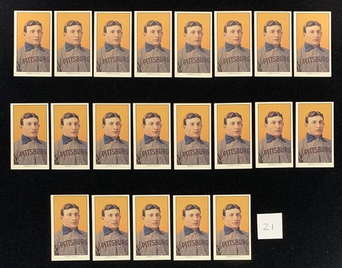 1909-11 T206 HONUS WAGNER PITTSBURGH PIRATES (LOT OF 21) (LICENSED ...
