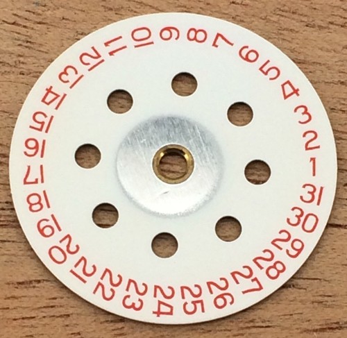 Nos New Pole 16 H.3 Date Indicator Disc Red Calendar Disk Red Part ...