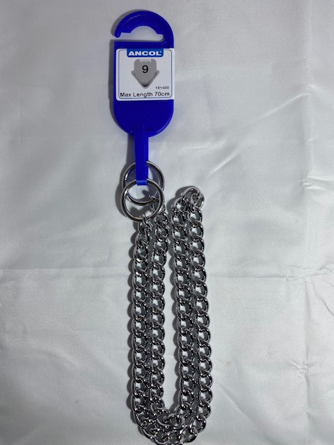 ANCOL DOG CHOKE CHAIN CHECK CHAIN FINE TO X HEAVY METAL SILVER STEEL ...