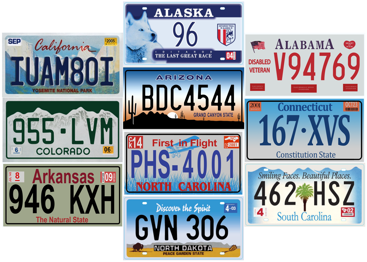 Set of 50 USA License Plates ***ALL 50 US STATES INCLUDED*** - Home ...