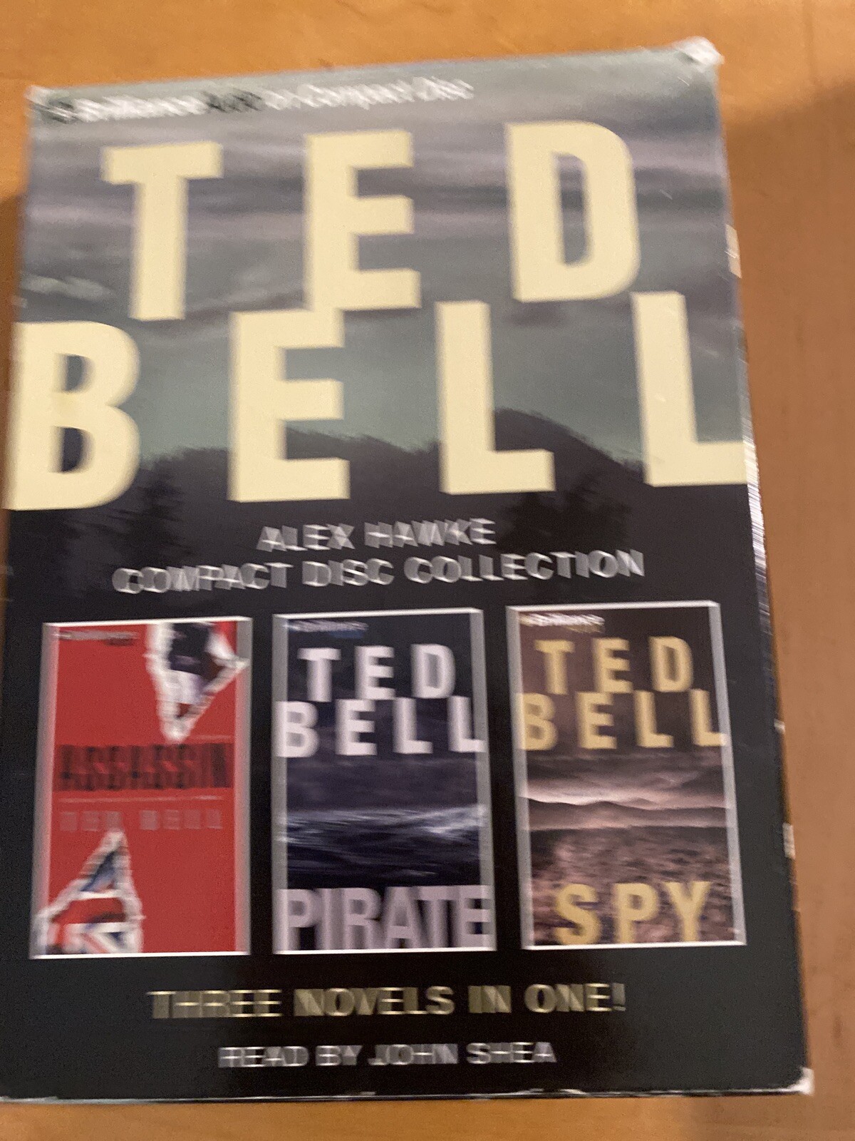 3 Ted Bell Audiobook Novels CDs Alex Hawke Assassin Pirate Spy 2005 ...