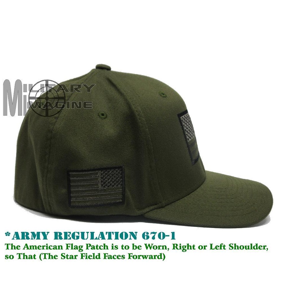 USA American Flexfit Structured Tactical Cap Military Army small US ...