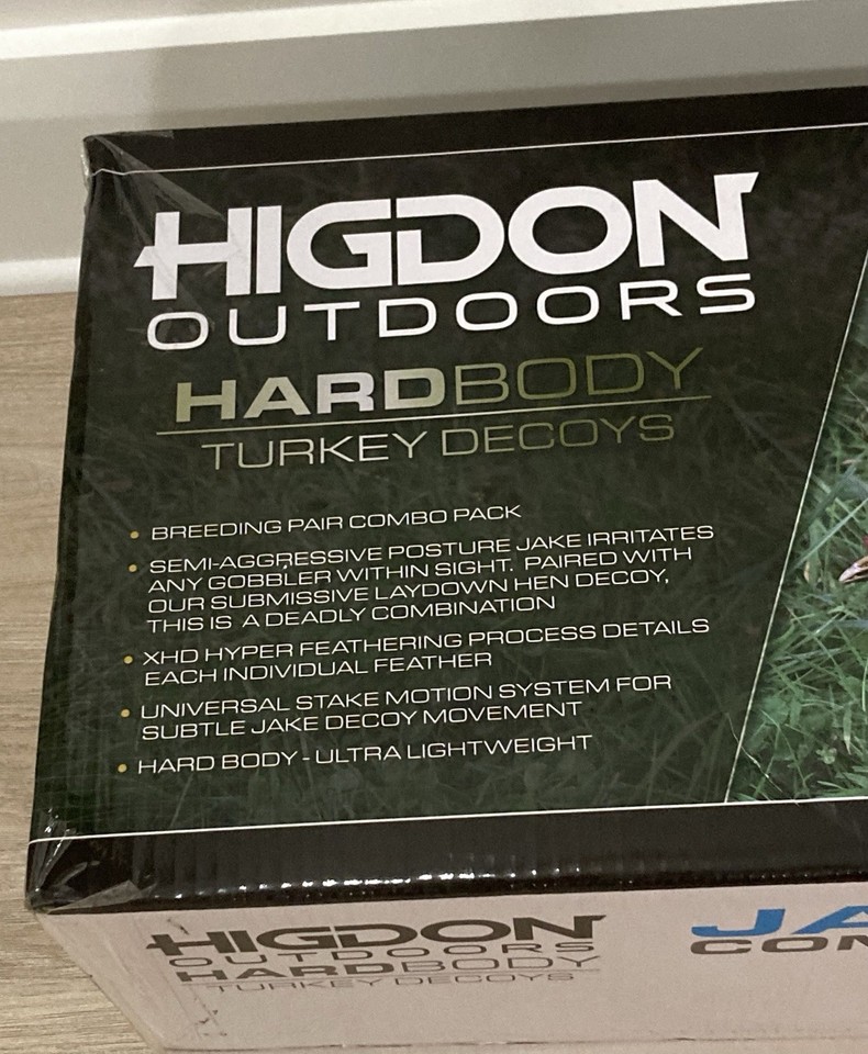 NEW Higdon Outdoors 1/4 Strut Jake & Jill Laydown Hen Full Body Turkey ...