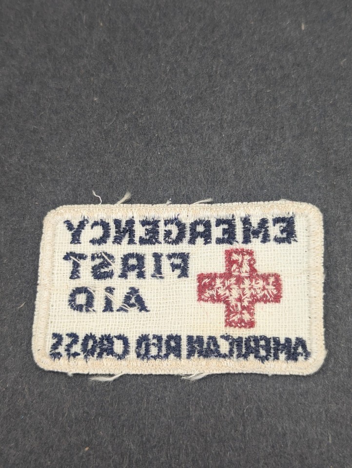 American Red Cross Emergency First Aid Patch 2.5” Long Vintage | eBay